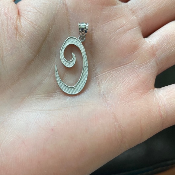 Element Shine | Jewelry | 925 Sterling Silver Cursive Initial Letter C ...